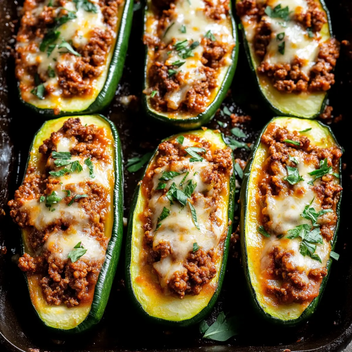 Savory Ground Beef Zucchini Boats for Quick Family Dinners - Myrecipetime